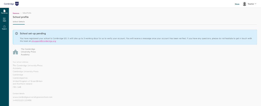 Registering your school with Cambridge GO – Cambridge GO